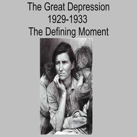 The Great Depression | PPT