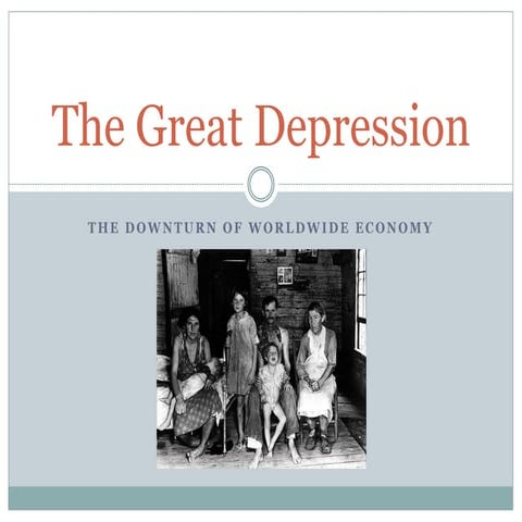 The Great Depression | PPT