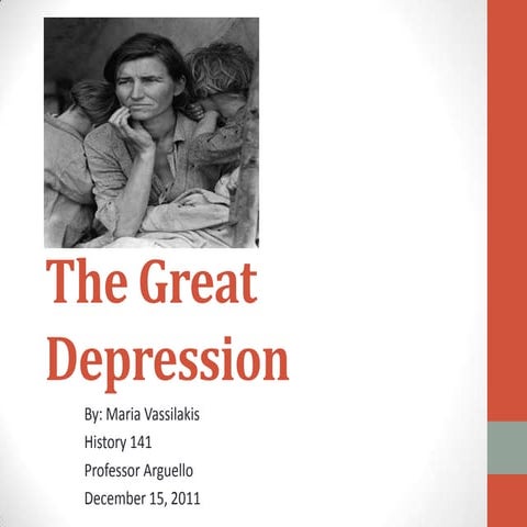 The great depression | PPTX