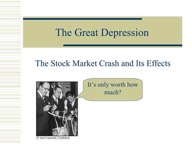 Causes Of Great Depression