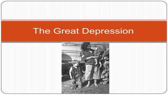 Causes Of Great Depression | PPT