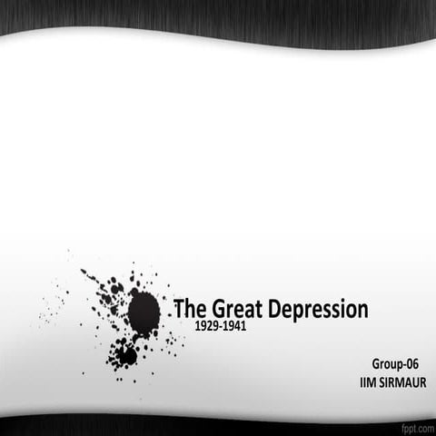 The Great Depression | PPTX
