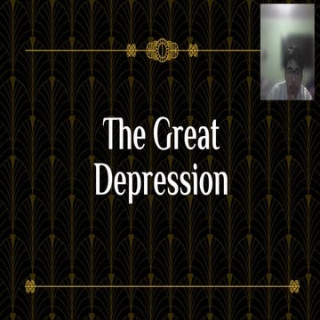 The Great Depression PowerPoint slide for class | PDF