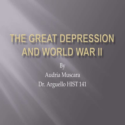 The great depression and world war ii | PPTX