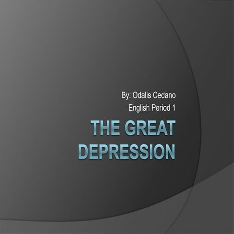 The great depression final | PPT