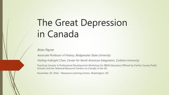 IBMA 2016 - A Schultzki - Canadian Confederation | PPT