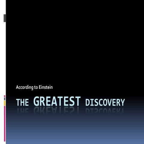 The greatest discovery | PPT