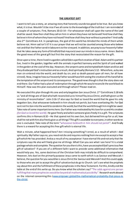 God's way of salvation | PPT