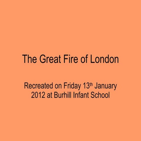 The great fire of london | PPT
