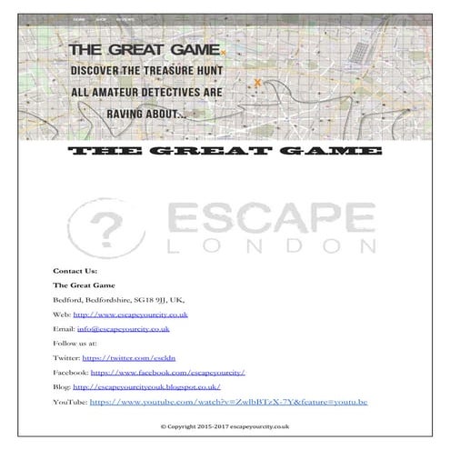 Treasure Hunt in London | PDF