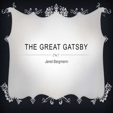 Genre Presentation- The Great Gatsby | PPT