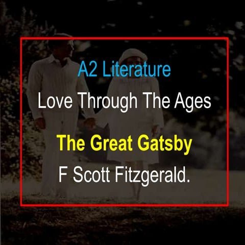 Unit Plan The Great Gatsby | PPTX