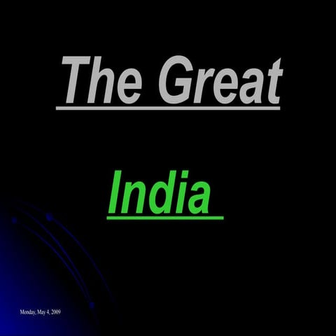 The Great India 1 | PPS