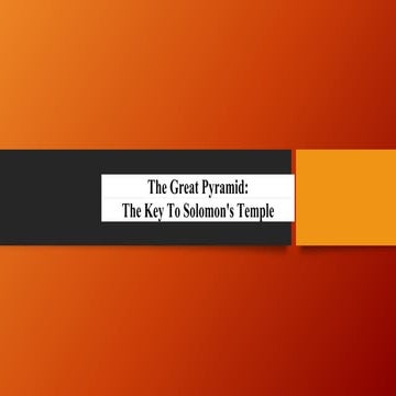 The Great Pyramid | PPTX