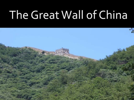 the great wall of china | PPTX