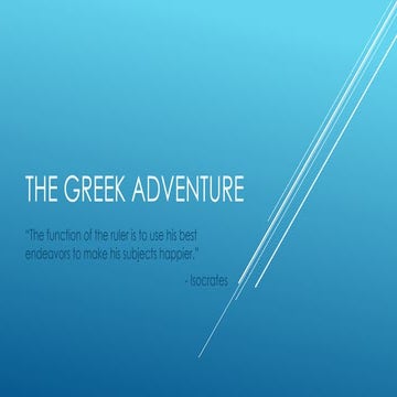 The Greek Adventure | PPTX