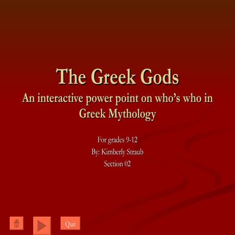 The Greek Gods | PPT