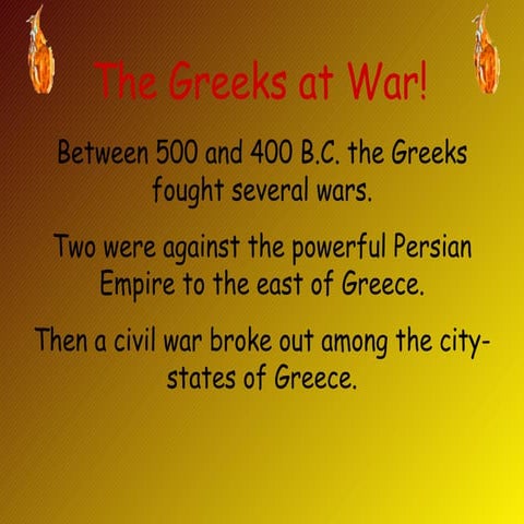The greeks at war! | PPT