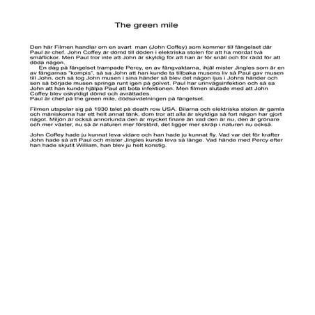 The green mile | PDF