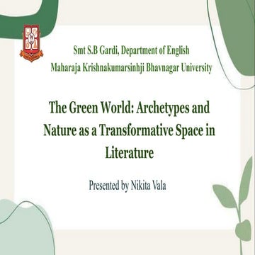 The Green World: Archetypes and Nature as a Transformative Space in ...