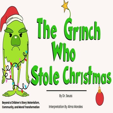 The Grinch Who Stole Christmas Interpret | PDF
