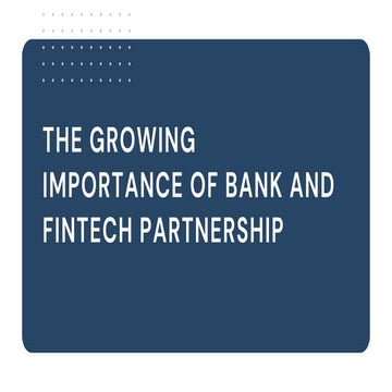 The gROWING IMPORTANCE OF BANK AND FINTECH PARTNERSHIP.pdf