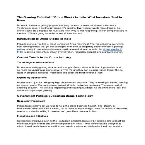 The Growing Potential of Drone Stocks in India_ What Investors Need to ...