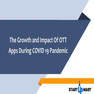 The growth and impact of ott apps during covid19 pandemic | PPT
