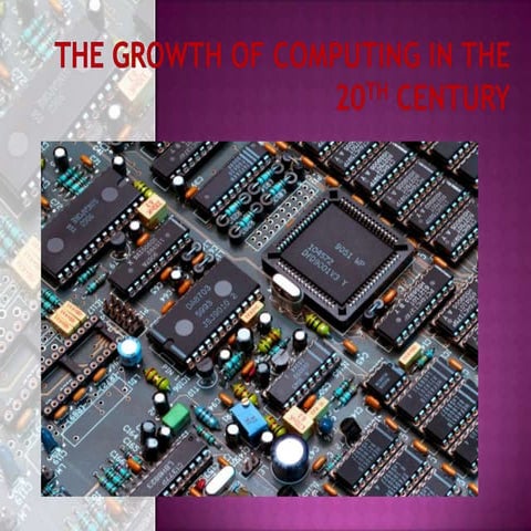 The growth of computing in the 20th century | PPT