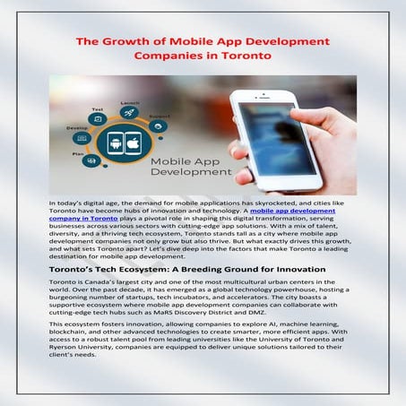 The Evolution of Excellence - Mobile App Development Companies in ...