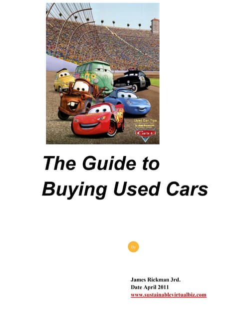 Buying a car | PPTX | Automotive Industry | Industries