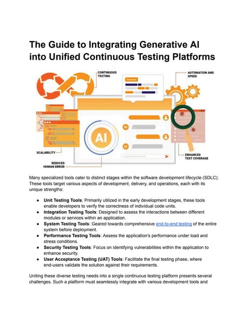 The Guide To Integrating Generative Ai Into Unified Continuous Testing 3675