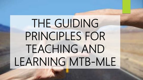 MTB-MLE Framework | PPT