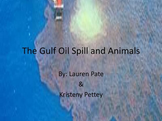 Gulf Oil Spill 2010 by Jonathan | PPTX