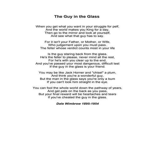 The guy in the glass | PDF