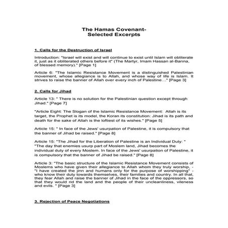 The hamas covenant | PDF