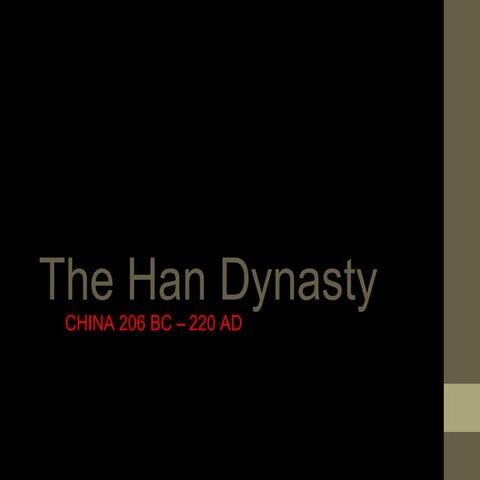 The Han Dynasty - Fred Hill 5T | PPT