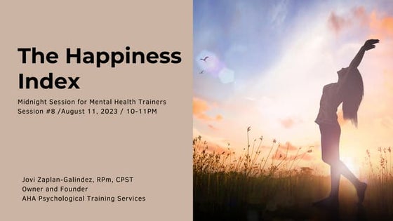 Happiness and prosperity in the lives of living beings (meaning and purpose) | PPT