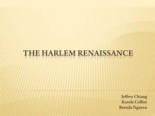 Harlem Renaissance Visual Art | PPT