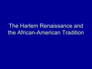 Harlem Renaissance Visual Art | PPT