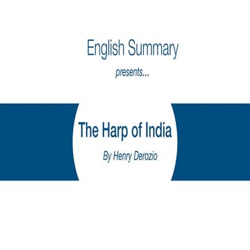 The harp of India Summary and Analysis | PDF