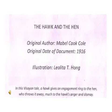 The Hawk and The Hen | PPTX