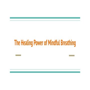 The Power of Mindful Breathing for Mental Health | PDF