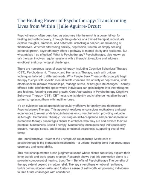 Psychotherapy Overview.ppt