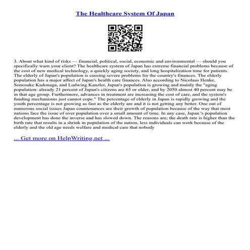 Healthcare In Japan Essay: Health Policy In Japan – TSAUXR