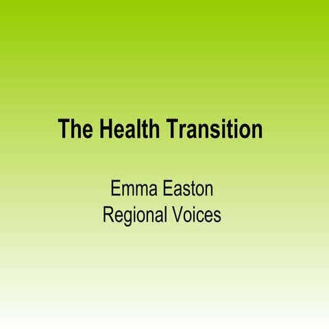 The health transition | PPT