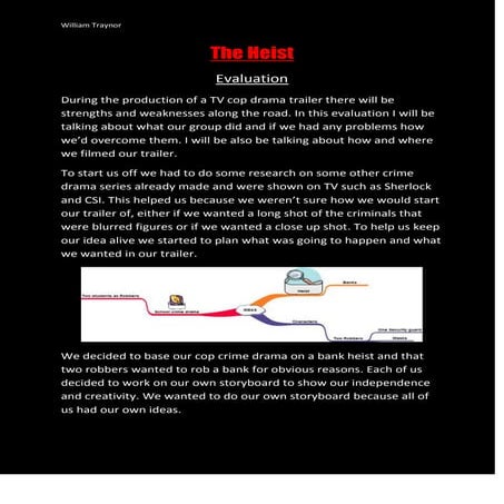 The heist evaluation | DOCX