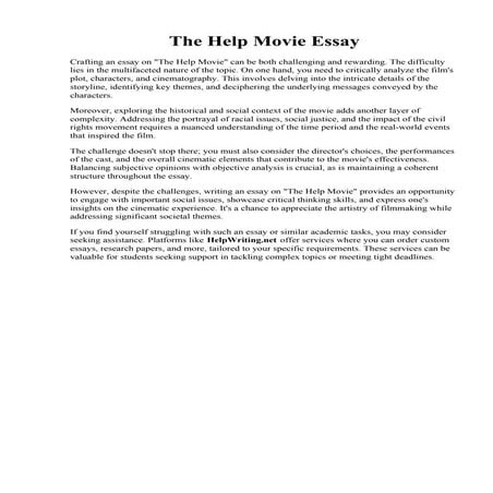 The Help Movie Essay.pdf