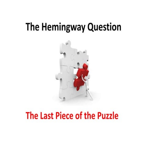 The Hemingway Question OCR GCSE | PPTX
