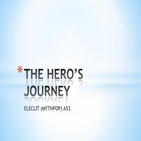 The Hero's Journey | PPTX